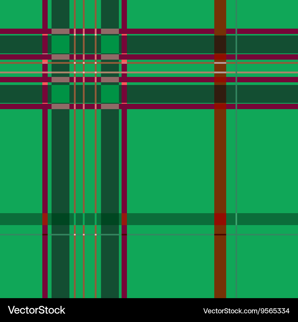 Tartan green seamless pattern Royalty Free Vector Image
