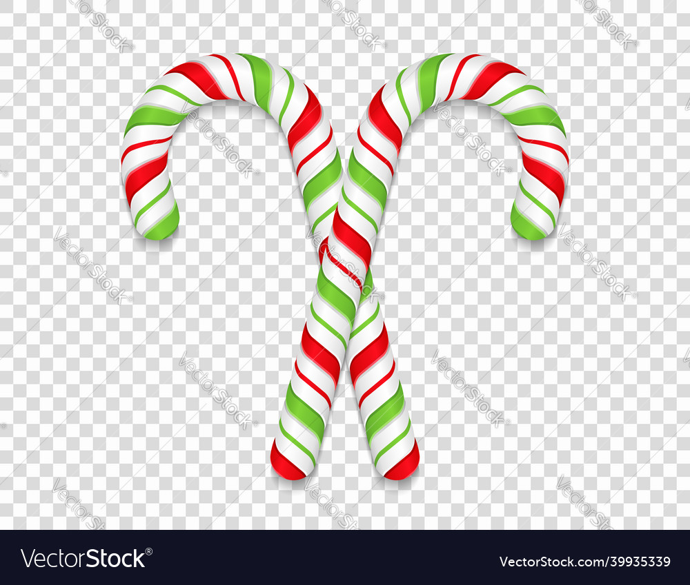 Candy canes Royalty Free Vector Image - VectorStock