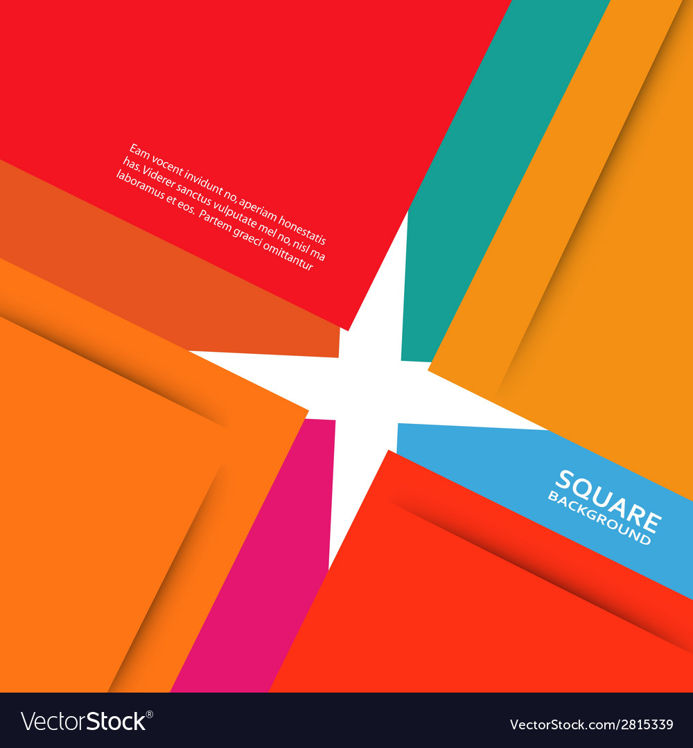 Large colored boxes with blank space for text Vector Image