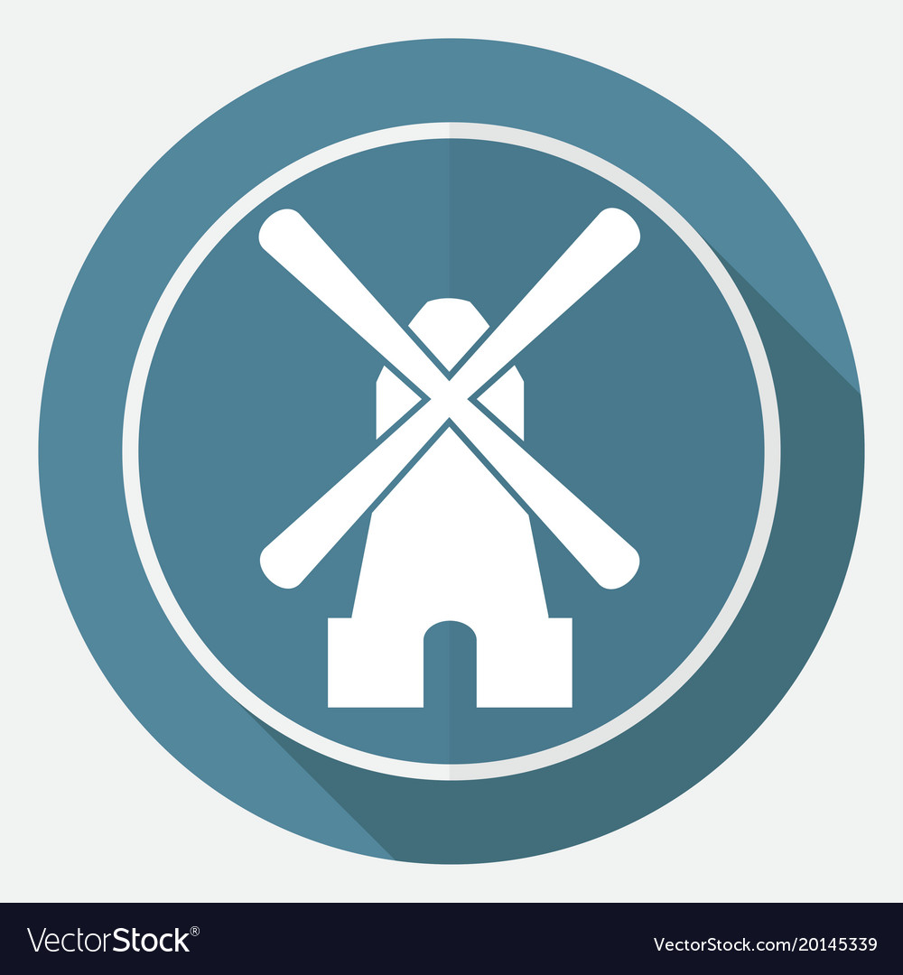 Mill icon Royalty Free Vector Image - VectorStock