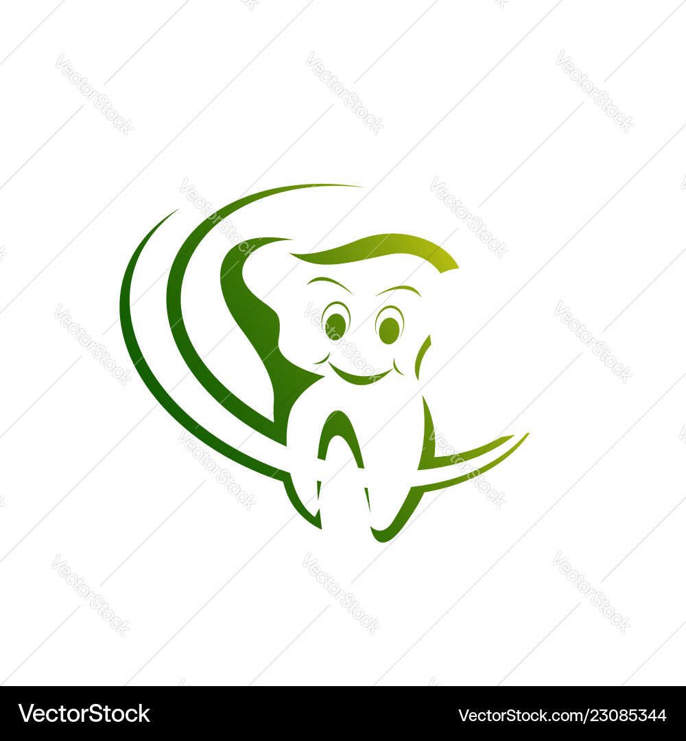 Health dent logo design template linear style Vector Image