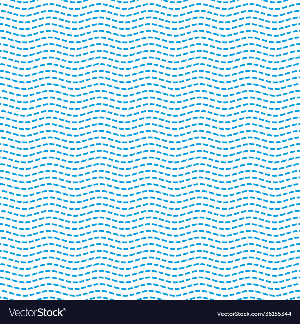 Seamless wavy line pattern Royalty Free Vector Image