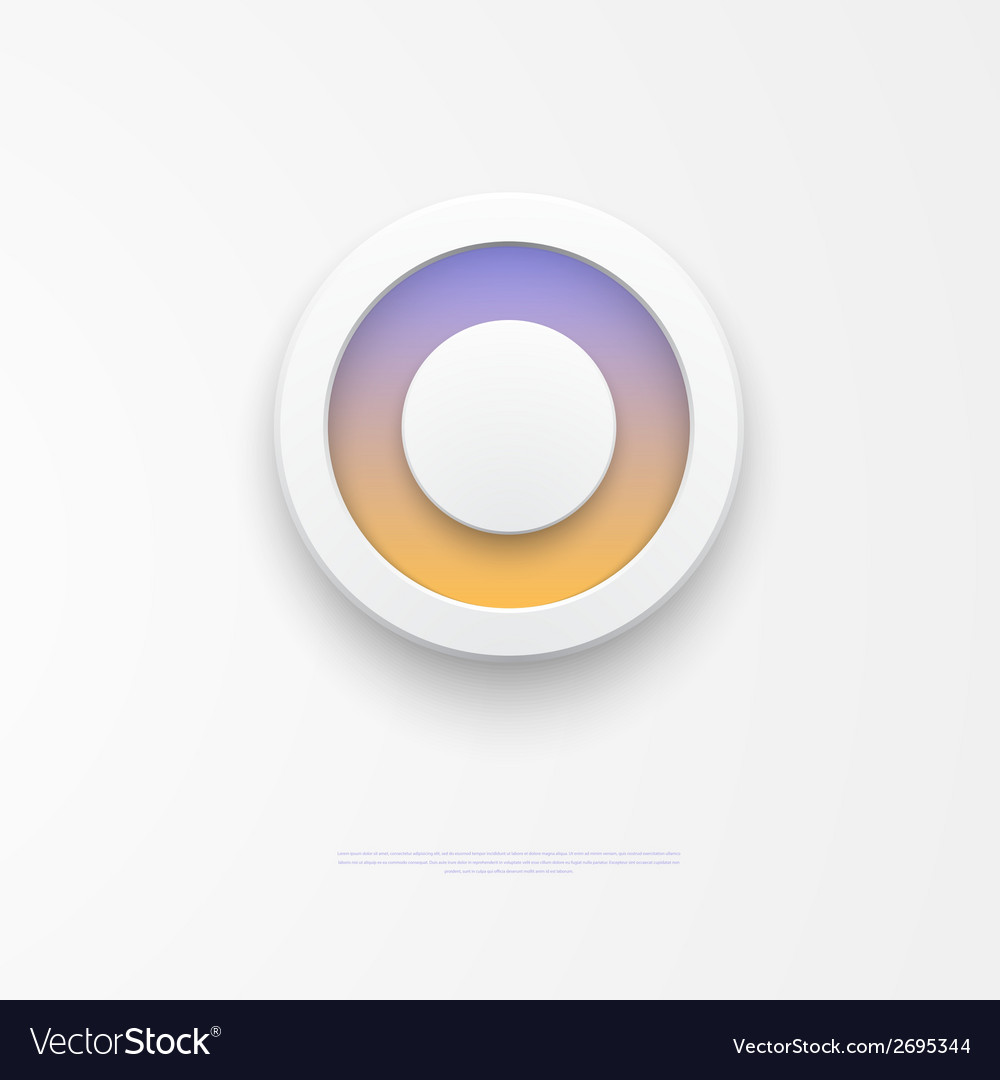 White paper round notes Royalty Free Vector Image