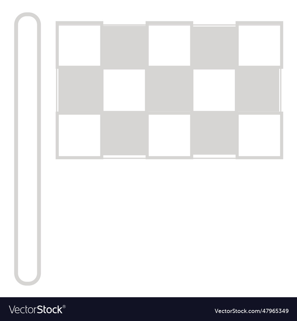 Checked racing flag Royalty Free Vector Image - VectorStock