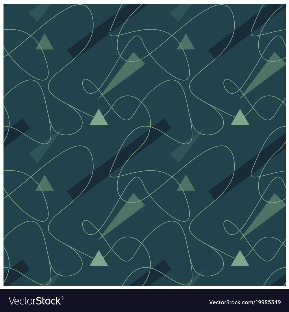Line curves geometric seamless pattern Royalty Free Vector