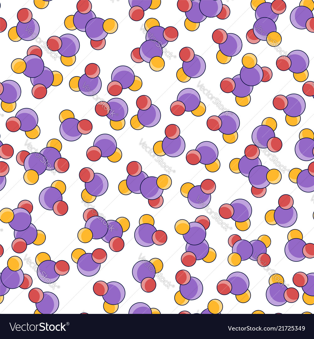 Molecule pattern molecular structure seamless Vector Image