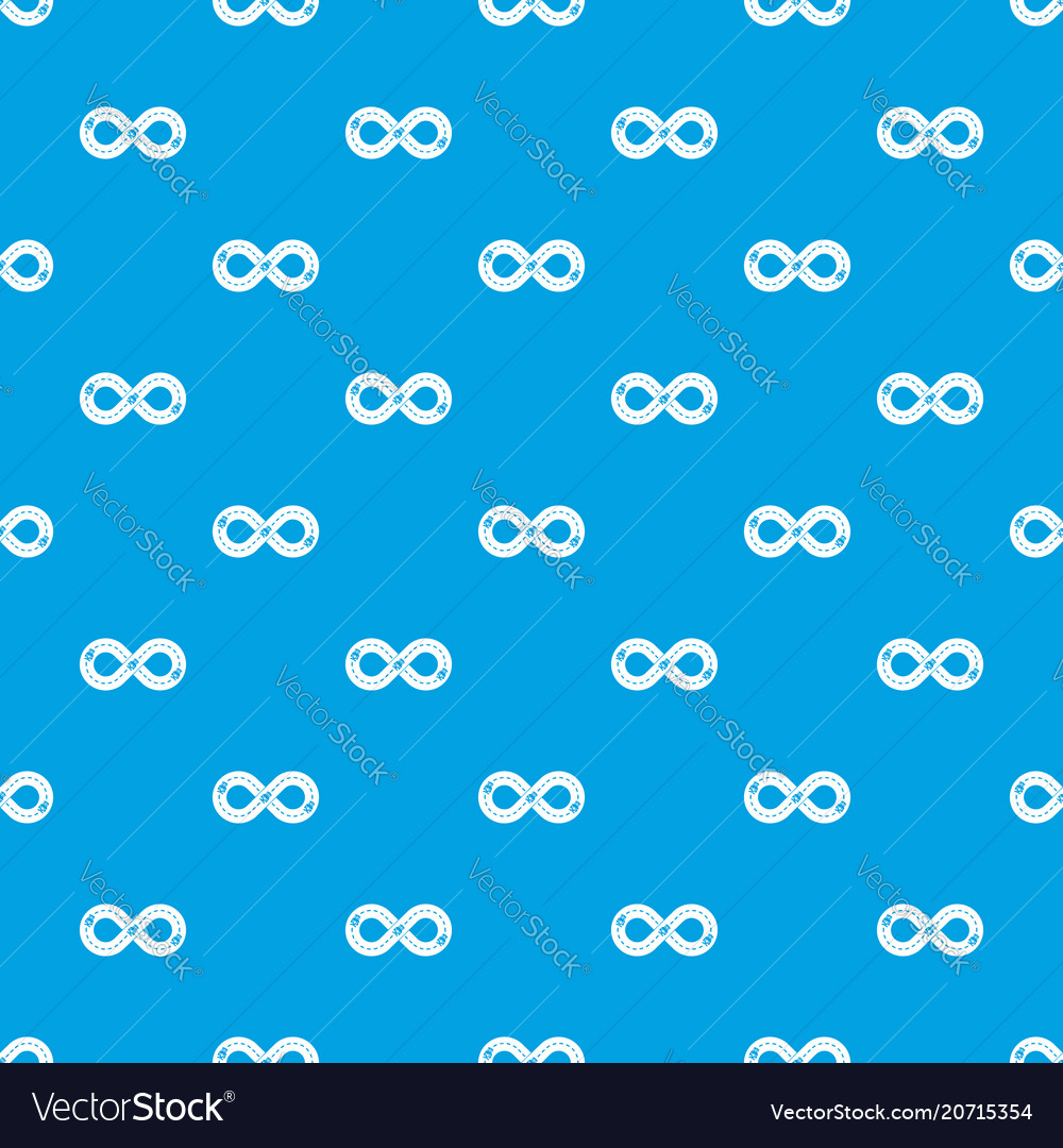 Track pattern seamless blue Royalty Free Vector Image