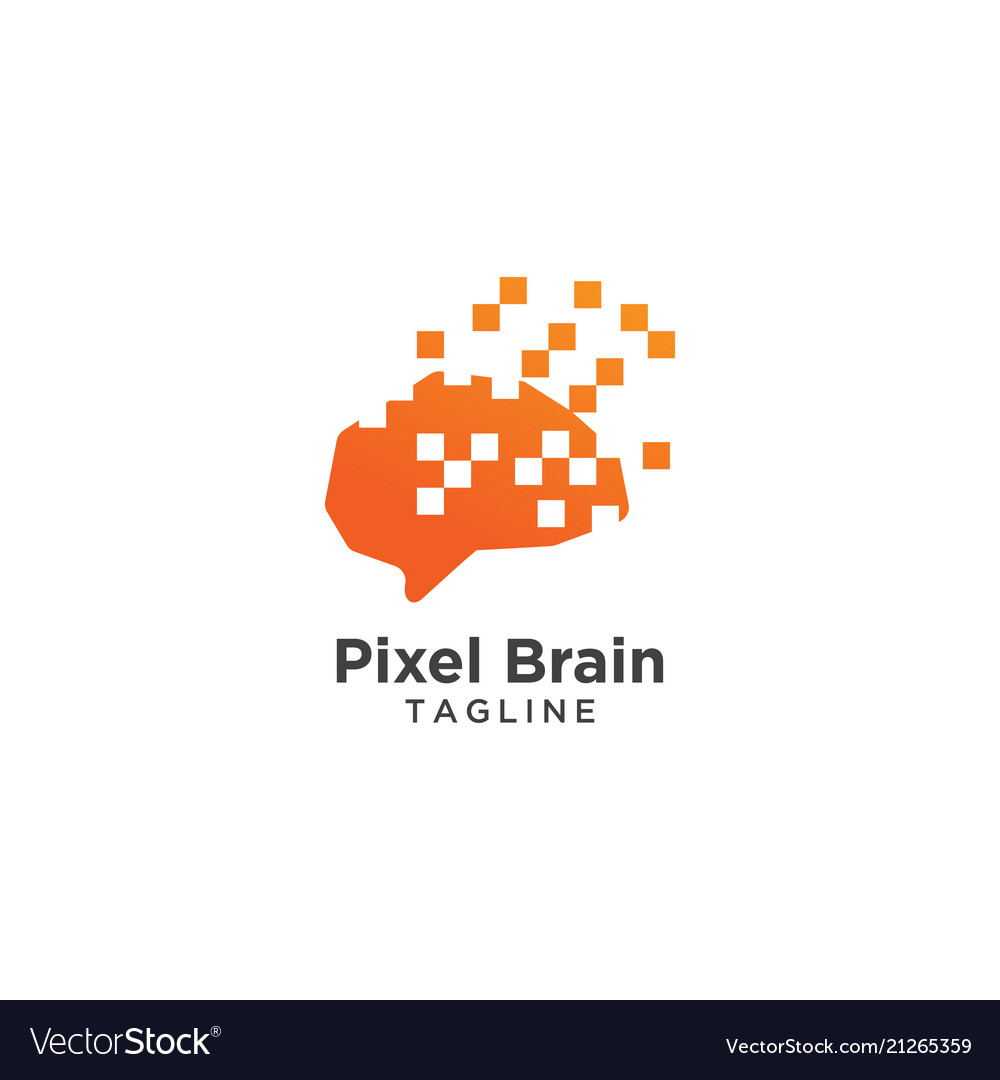 Abstract brain logo template Royalty Free Vector Image