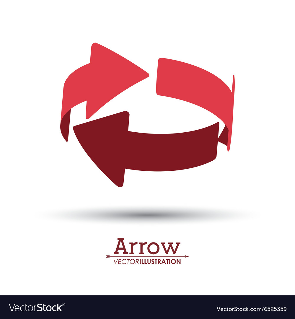 Arrow shape design Royalty Free Vector Image - VectorStock