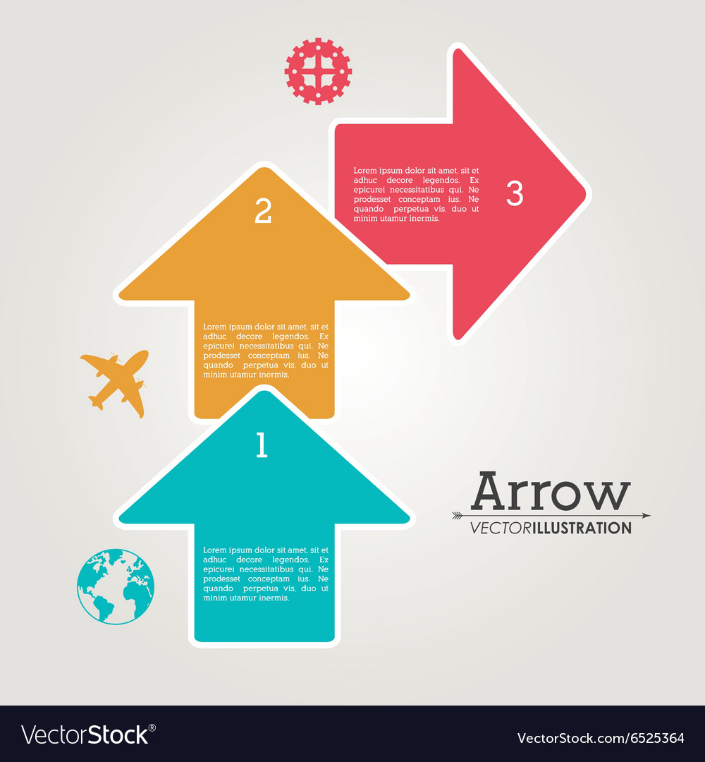 Arrow shape design Royalty Free Vector Image - VectorStock