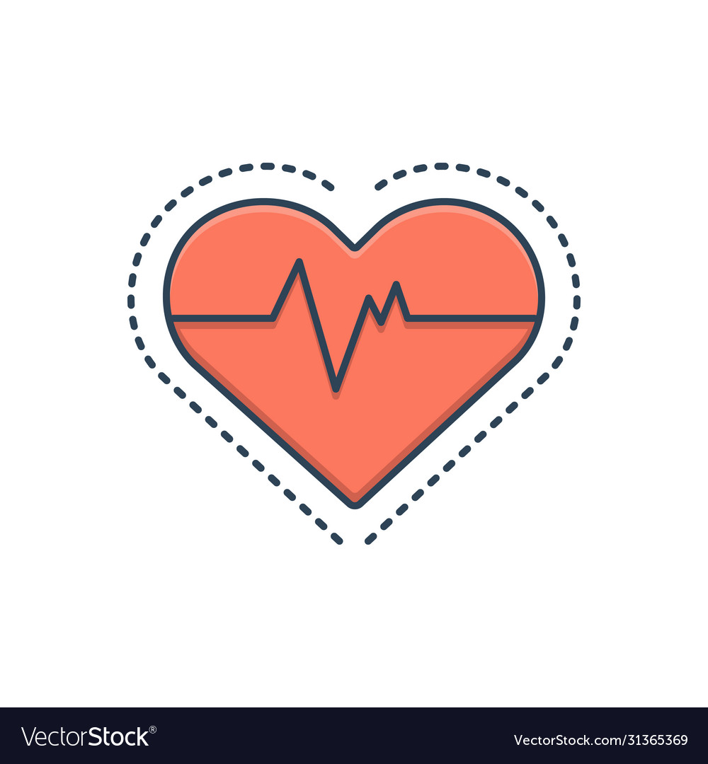 Heart pulse Royalty Free Vector Image - VectorStock