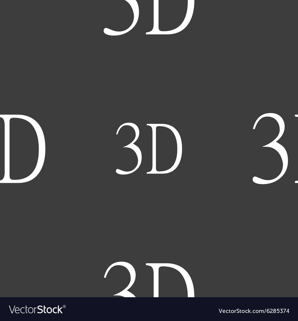 3d sign icon technology symbol seamless Royalty Free Vector