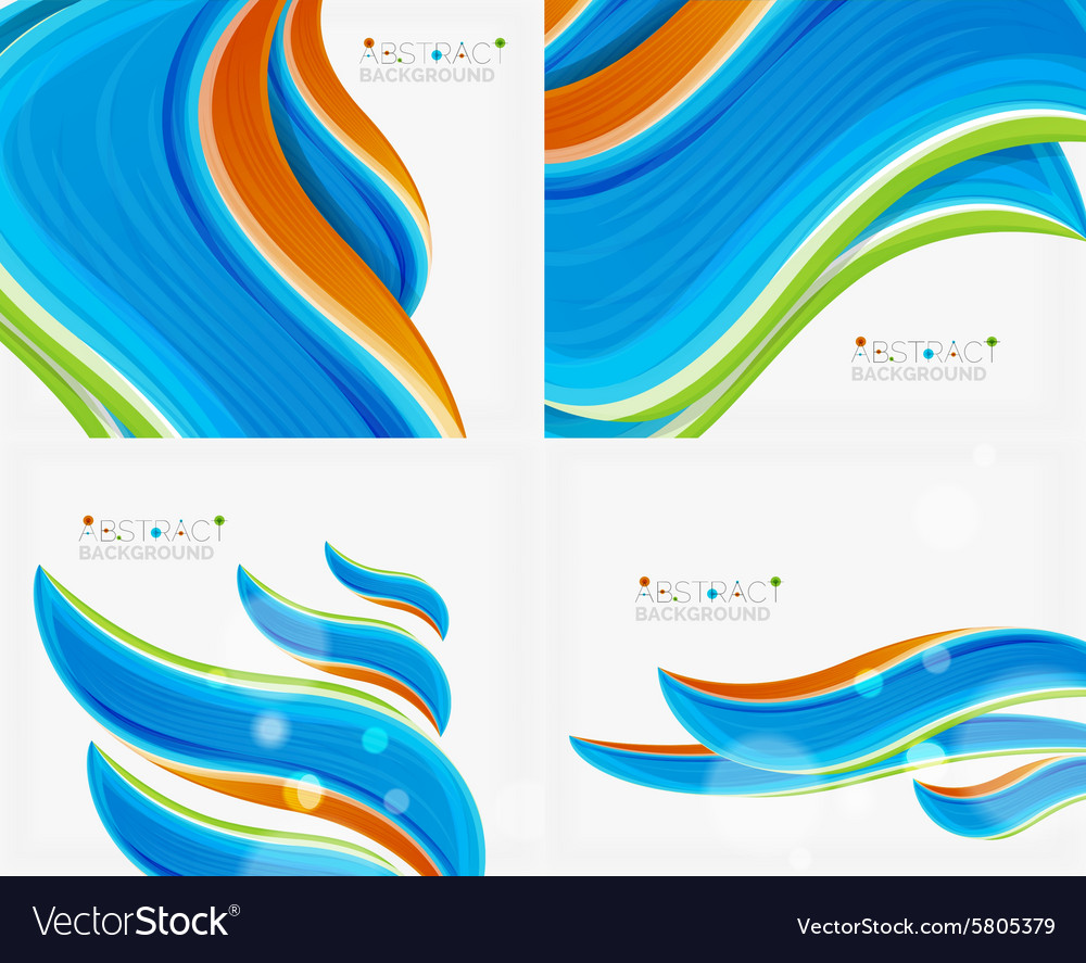 Abstract realistic solid wave background Vector Image