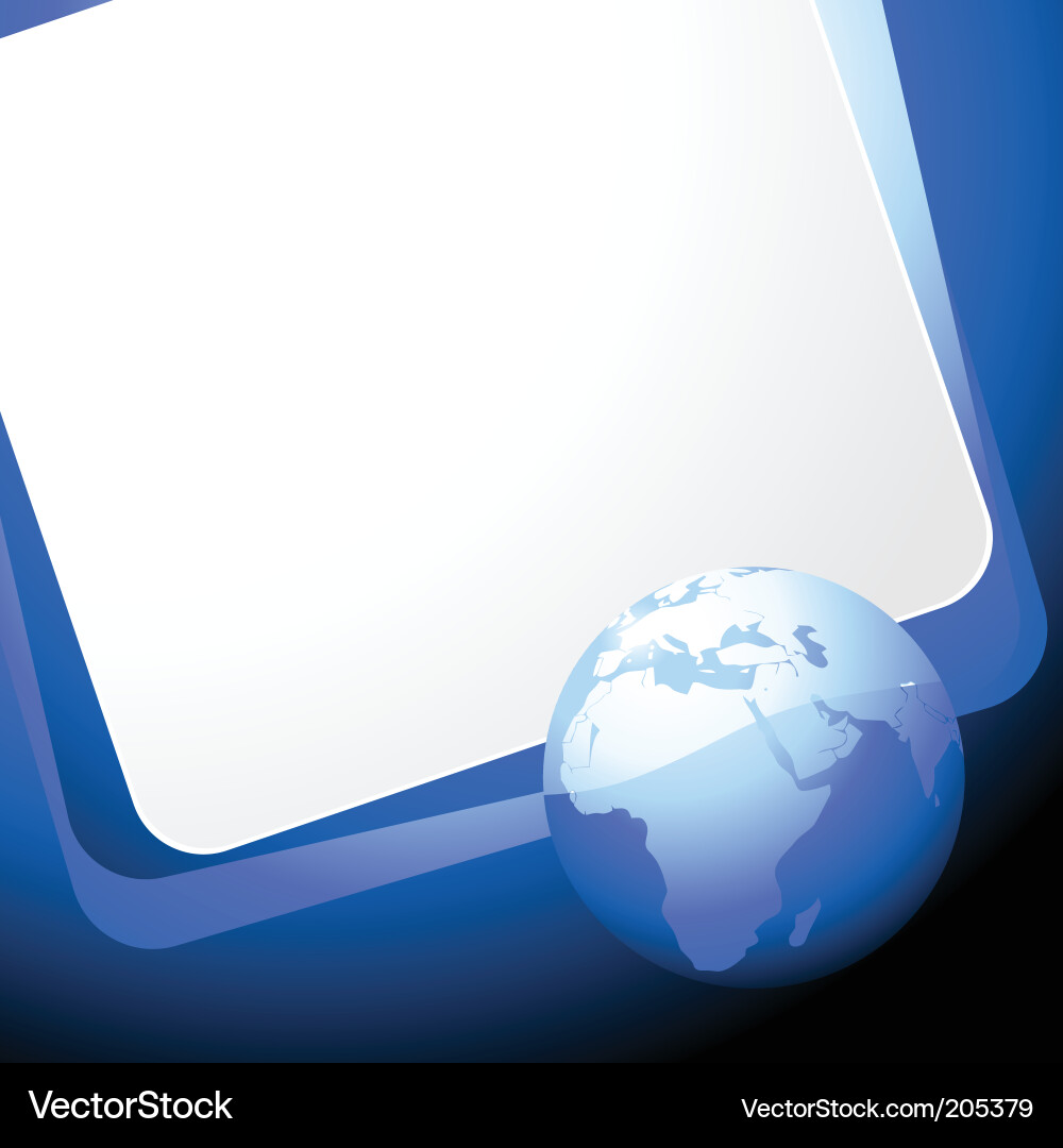 Earth template Royalty Free Vector Image - VectorStock