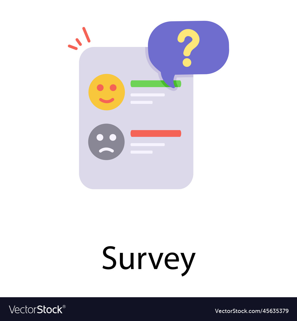 Survey Royalty Free Vector Image - VectorStock