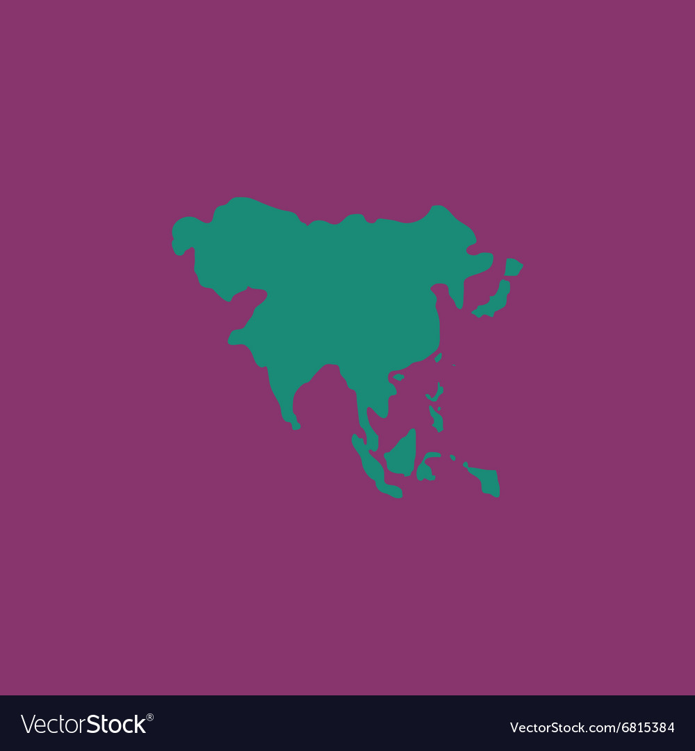 Asia map Royalty Free Vector Image - VectorStock