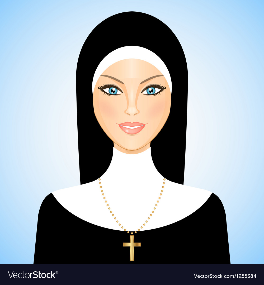 Nun Royalty Free Vector Image - VectorStock