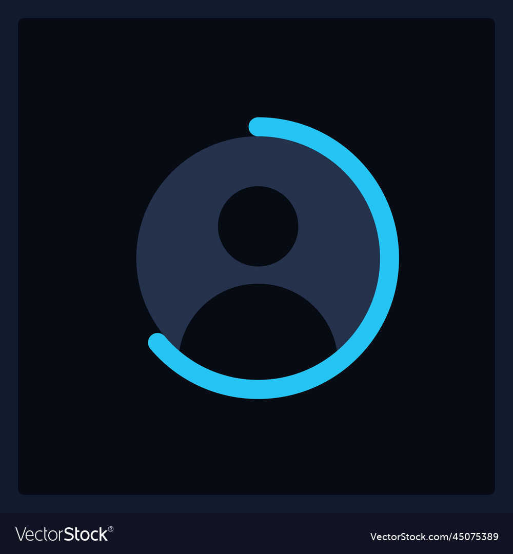 Profile completeness ui element template Vector Image