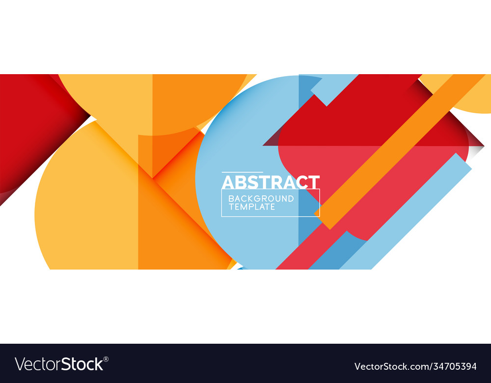 Clean minimal geometric abstract background Vector Image