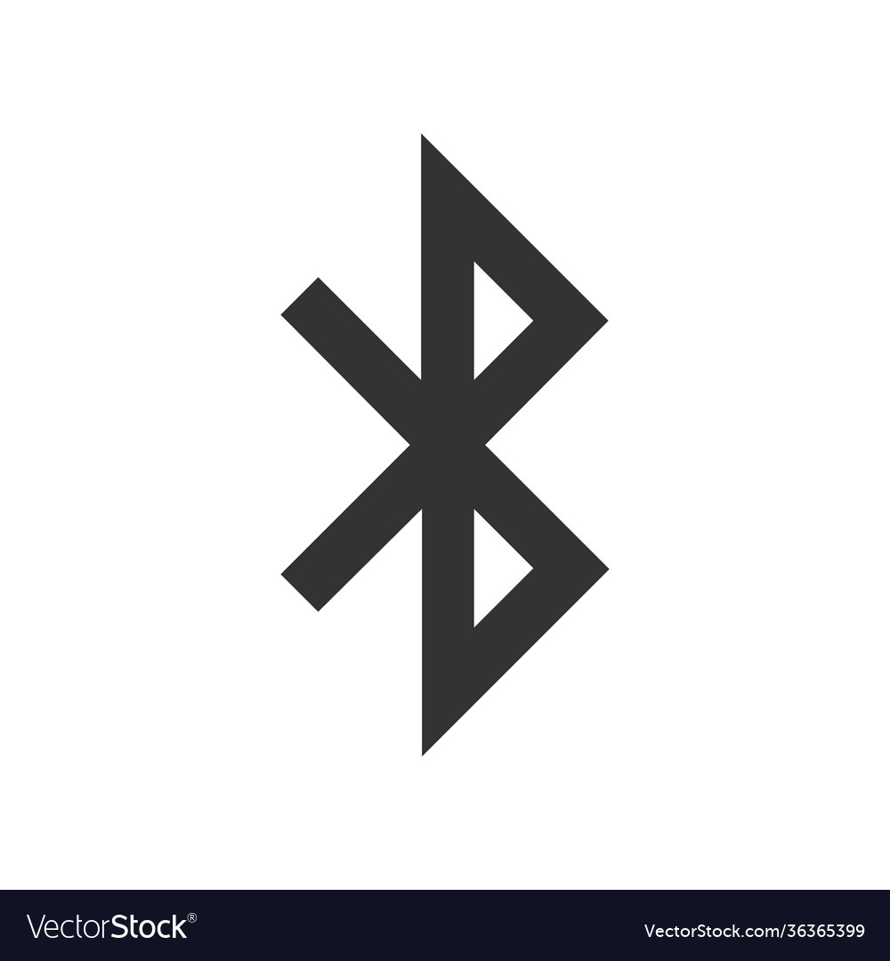 Bluetooth sign icon mobile network symbol for Vector Image Bluetooth sign icon mobile network symbol for Vector Image