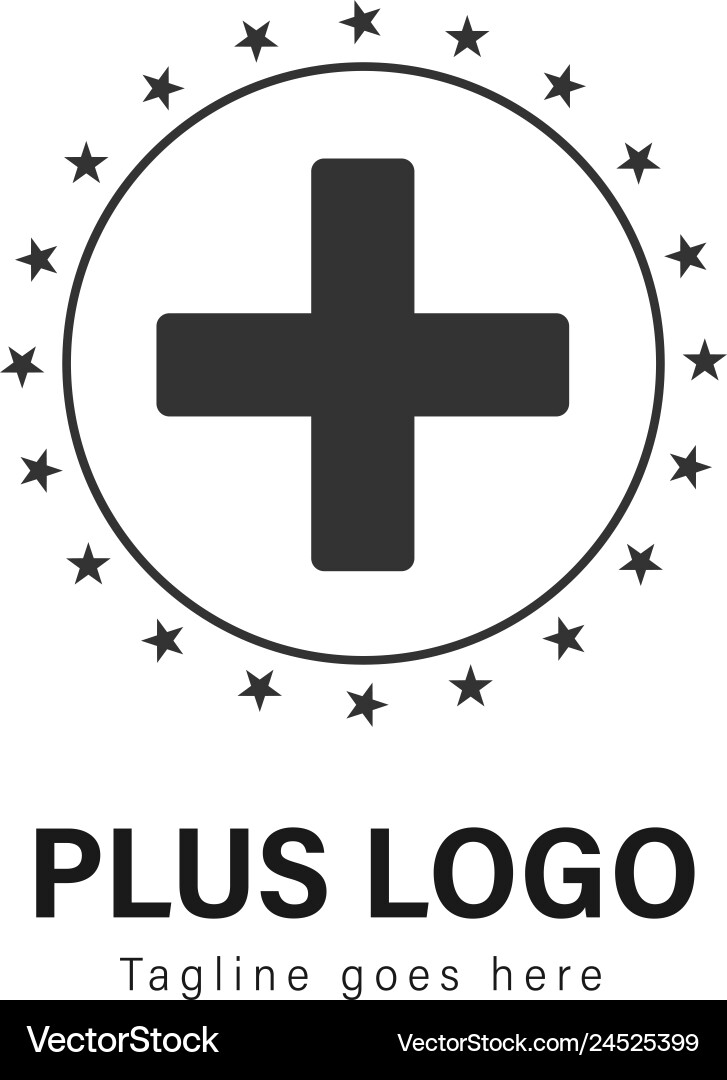 Medic logo template design with modern Royalty Free Vector