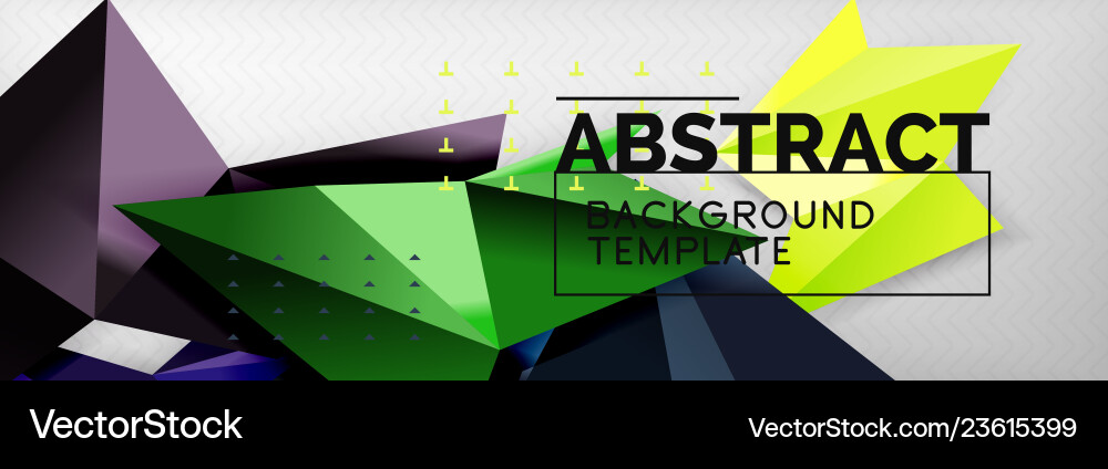 Triangles background techno template Royalty Free Vector