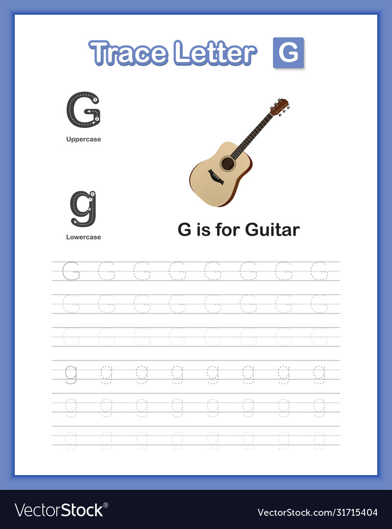 A-z lowercase letter hand writing practice book Vector Image