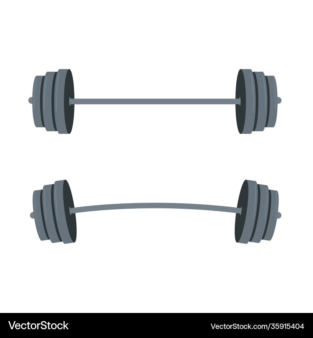 Barbell with for lifestyle Royalty Free Vector Image