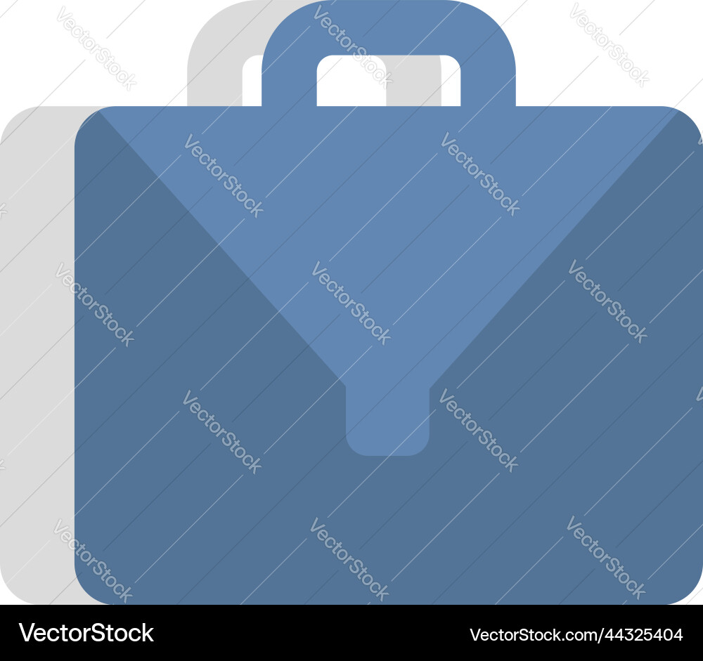 Blue business bag on a white background Royalty Free Vector