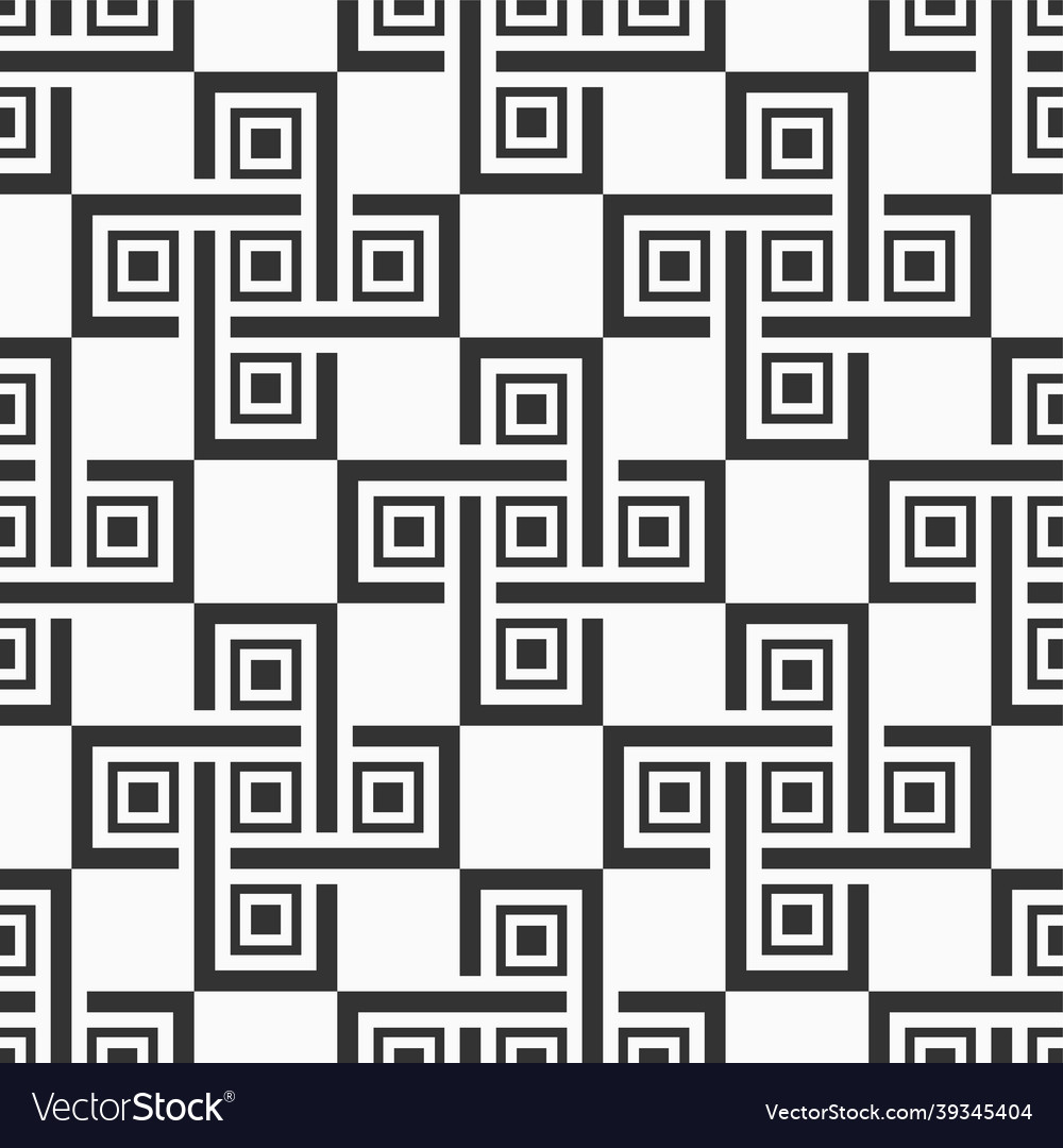 Seamless pattern repeating geometric tiles Vector Image