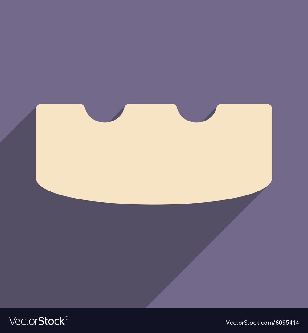Flat with shadow icon and mobile application Vector Image