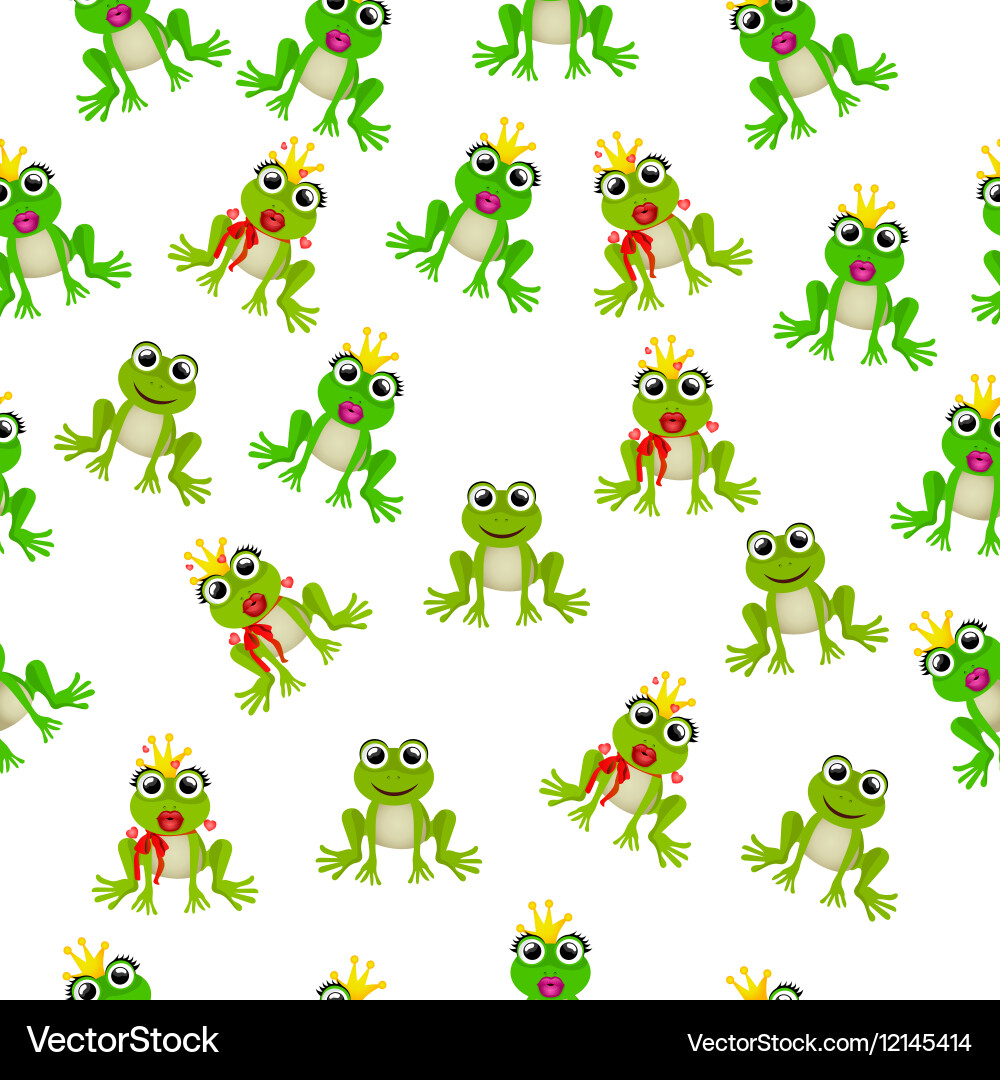 Frog prince or princess Royalty Free Vector Image