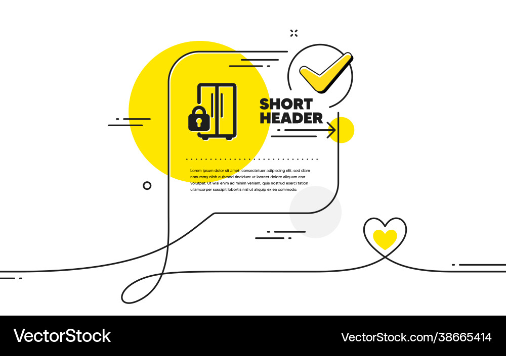Refrigerator locked icon fridge child lock sign Vector Image