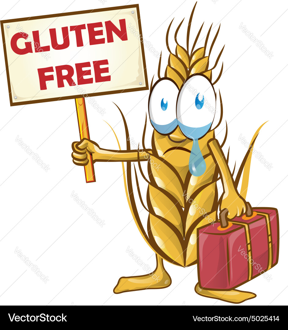 Wheat cartoon isolated on white background Vector Image