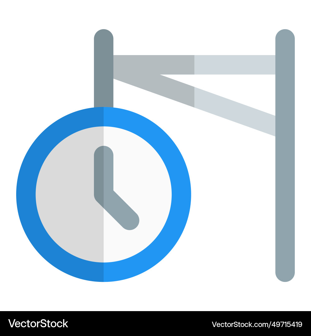 Train clock displays departure and arrival times Vector Image