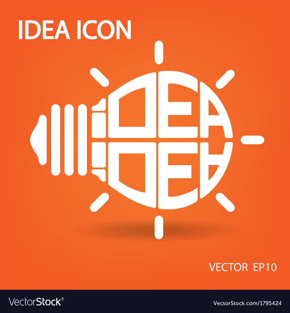 Creative light bulb Royalty Free Vector Image - VectorStock