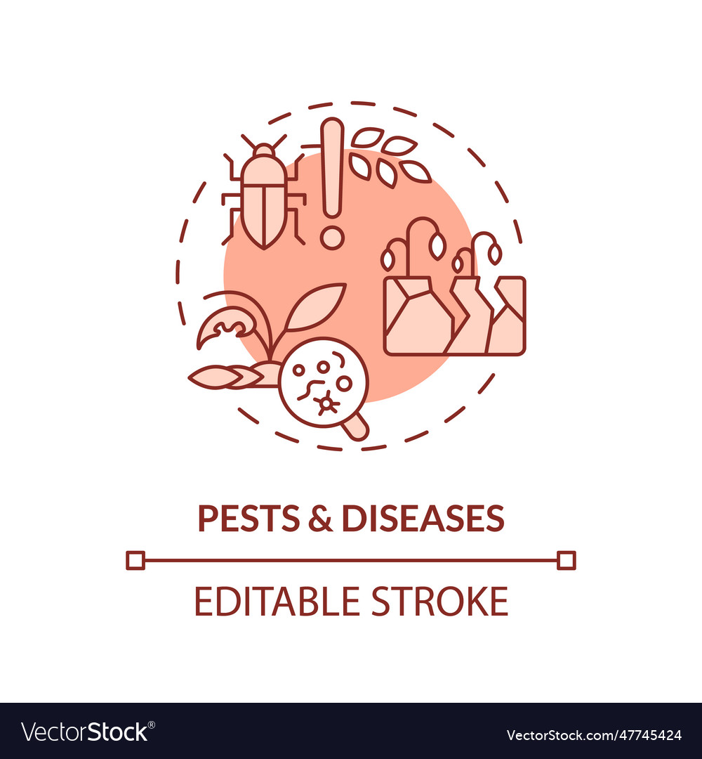Customizable pests and diseases icon heatflation Vector Image Customizable pests and diseases icon heatflation Vector Image