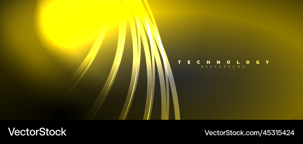 Abstract Yellow Neon Background Royalty Free Vector Image