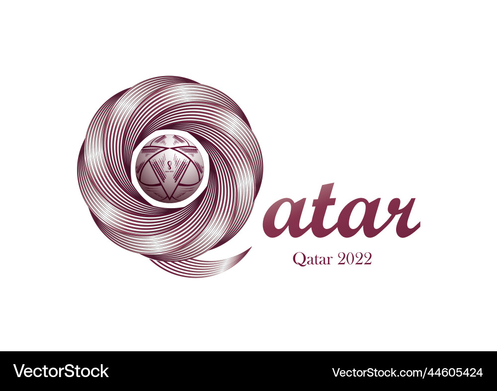 Qatar mondial 2022 2 Royalty Free Vector Image