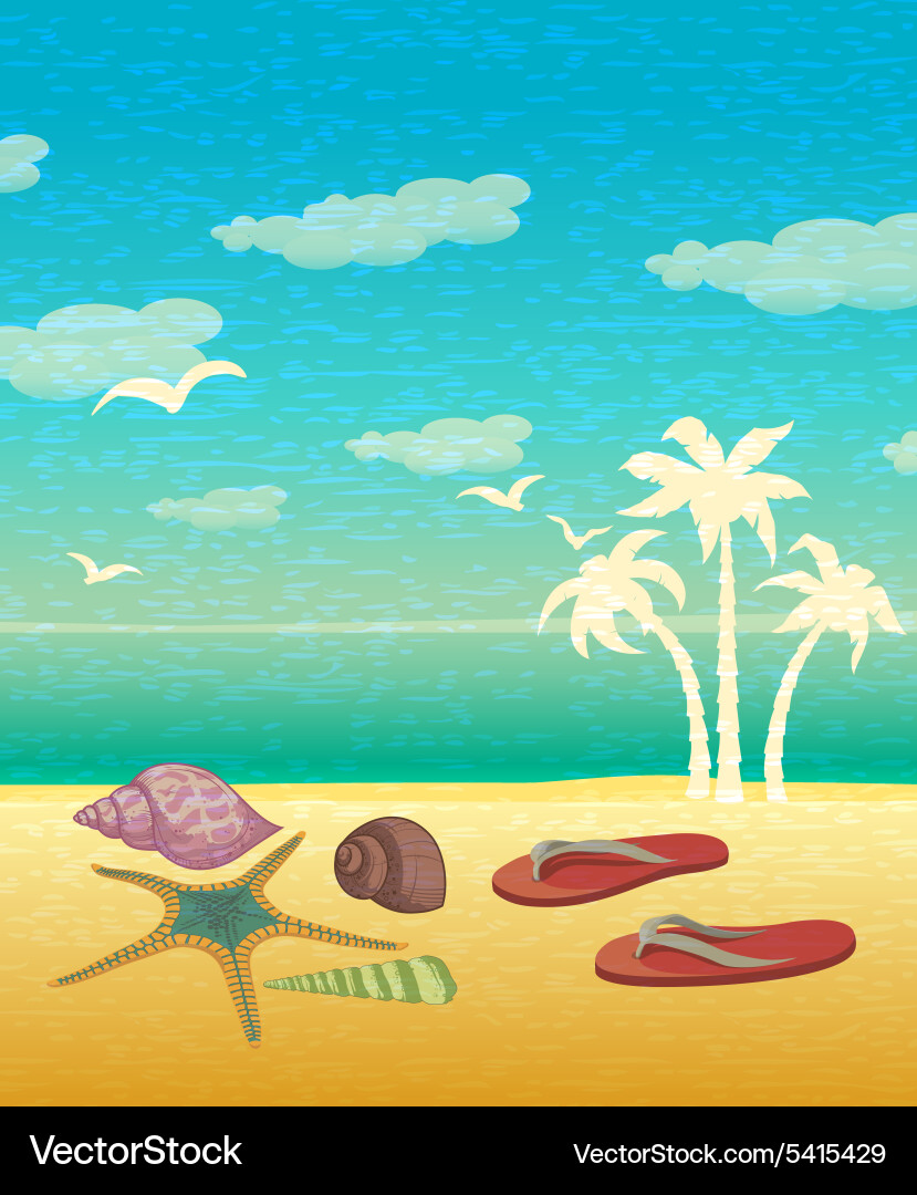 Summer background Royalty Free Vector Image - VectorStock