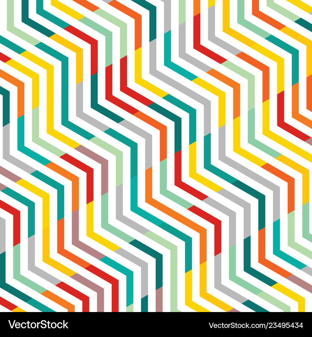 Abstract line pattern zig zag geometric Royalty Free Vector