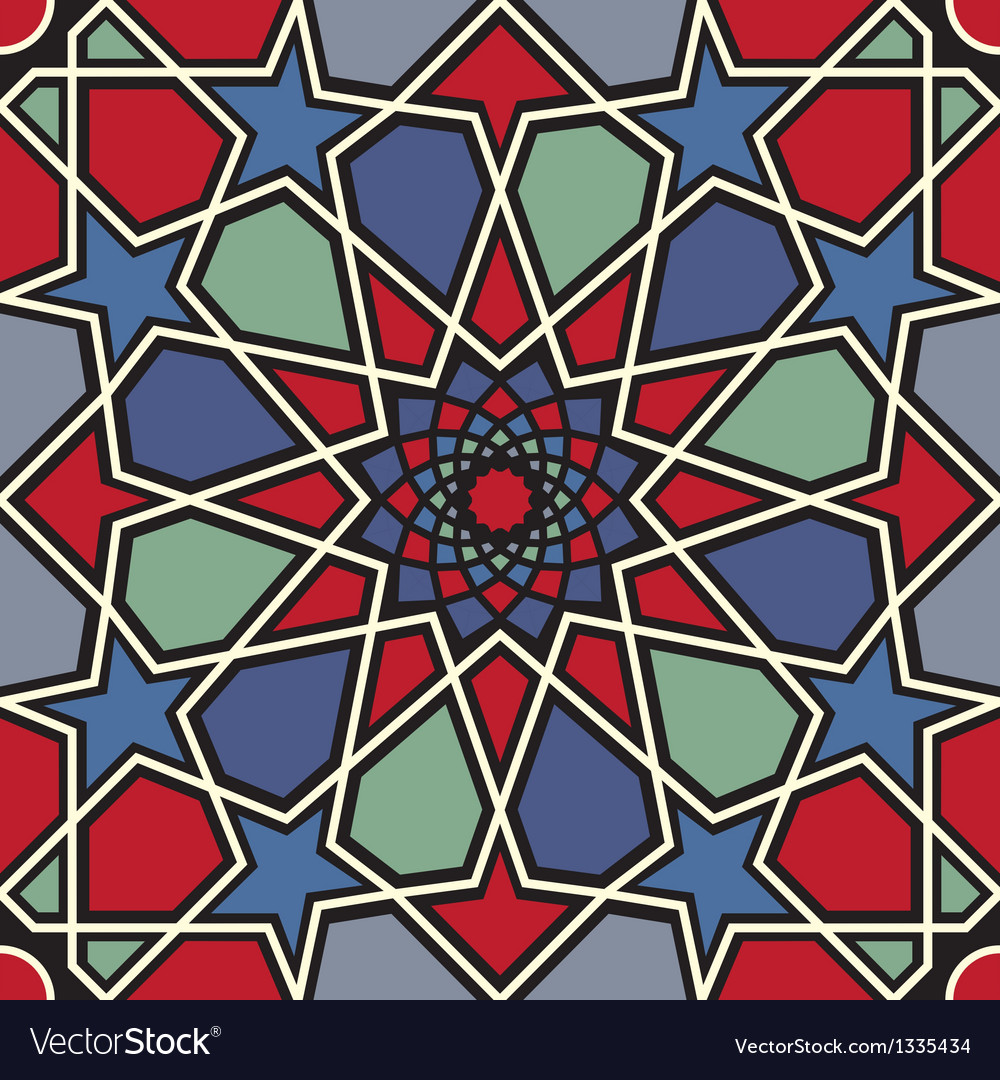 Arabesque seamless pattern Royalty Free Vector Image