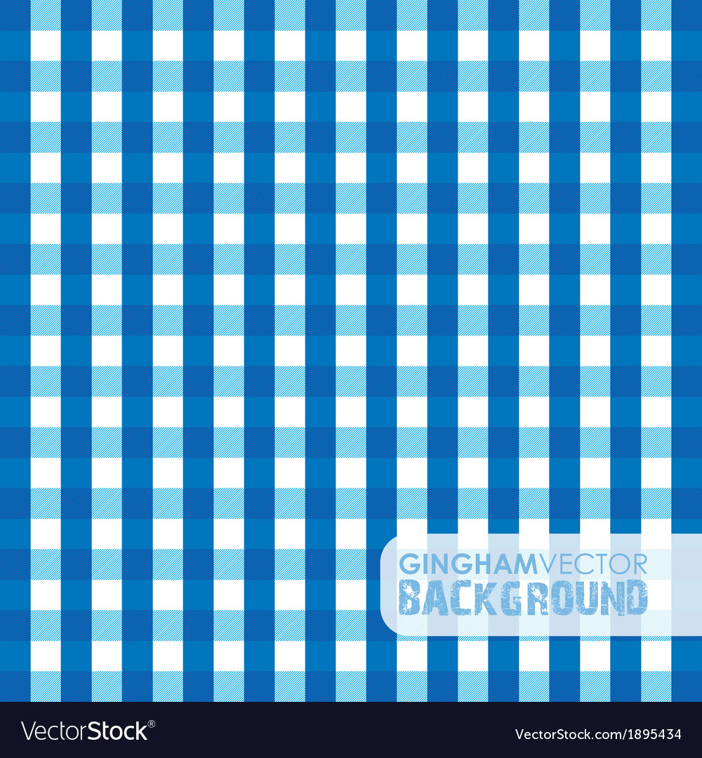 Blue Gingham Pattern Royalty Free Vector Image