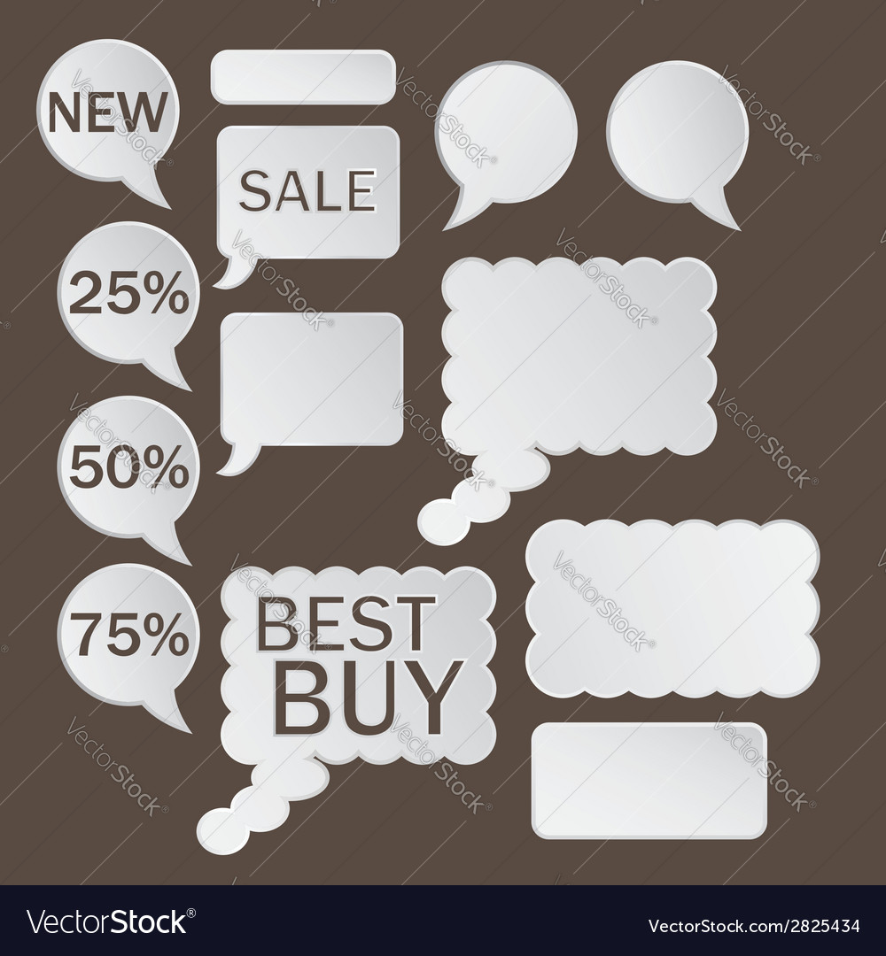 Speech bubbles Royalty Free Vector Image - VectorStock