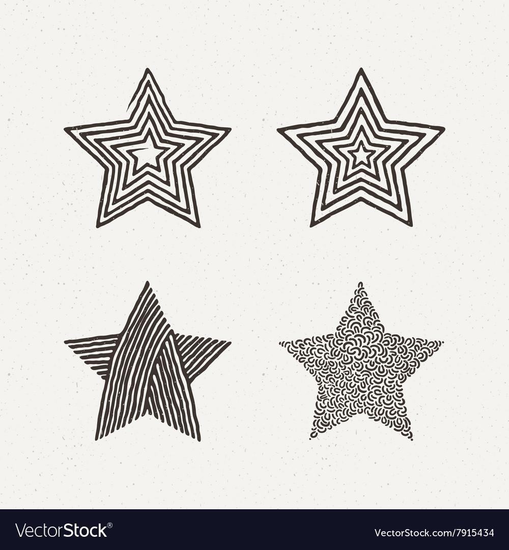 Star textures set pattern Royalty Free Vector Image