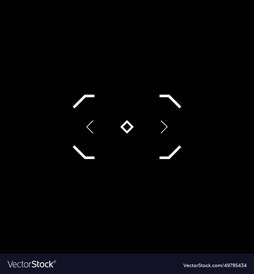 Tech design sight virtual interface aim Royalty Free Vector