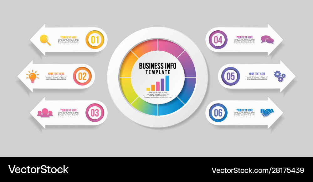Infographics elements template design business Vector Image