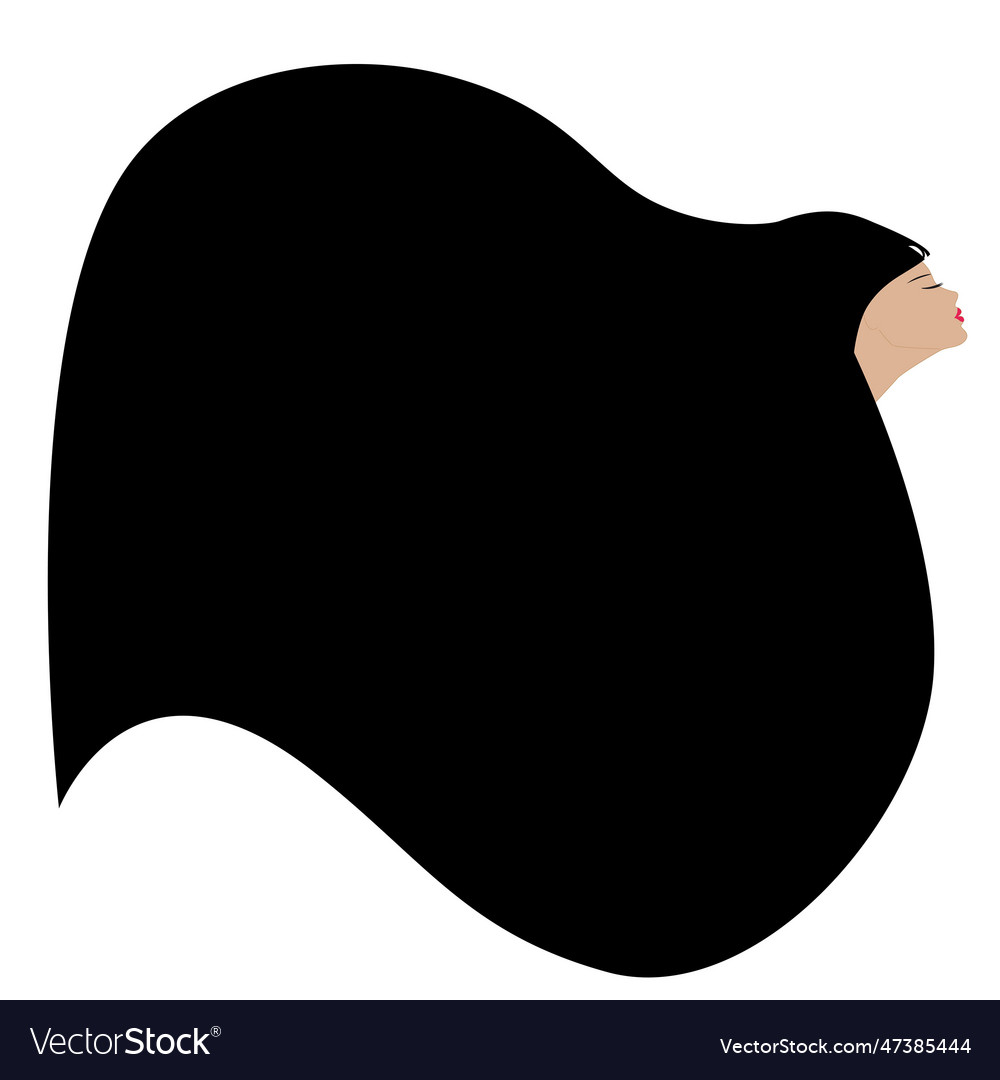Beauty Girl Face Royalty Free Vector Image Vectorstock