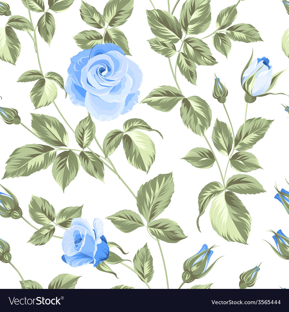 Roses pattern Royalty Free Vector Image - VectorStock