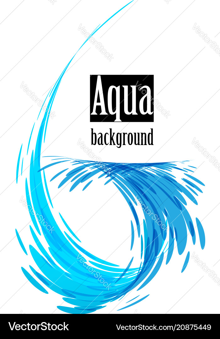 Aqua background Royalty Free Vector Image - VectorStock